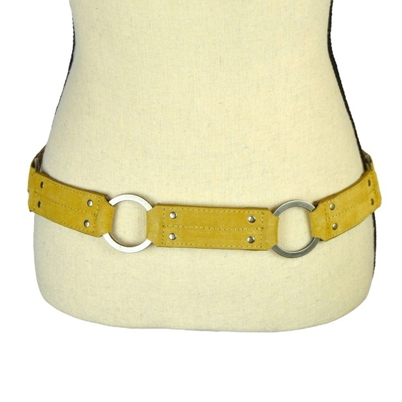 Accessories | Vintage Genuine Wheat Color Suede Leather Segment Oring ...